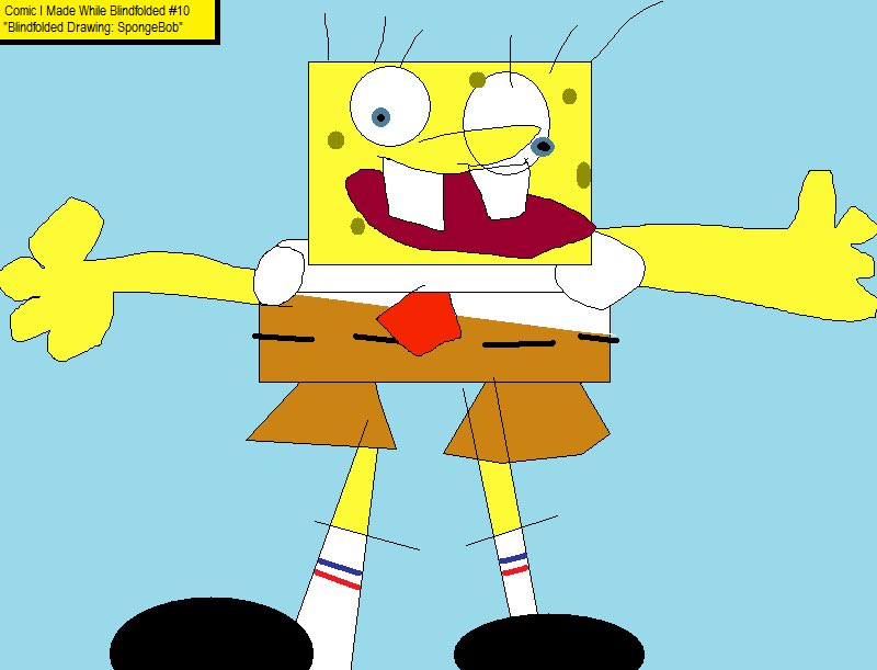 Evil Spongebob Drawing