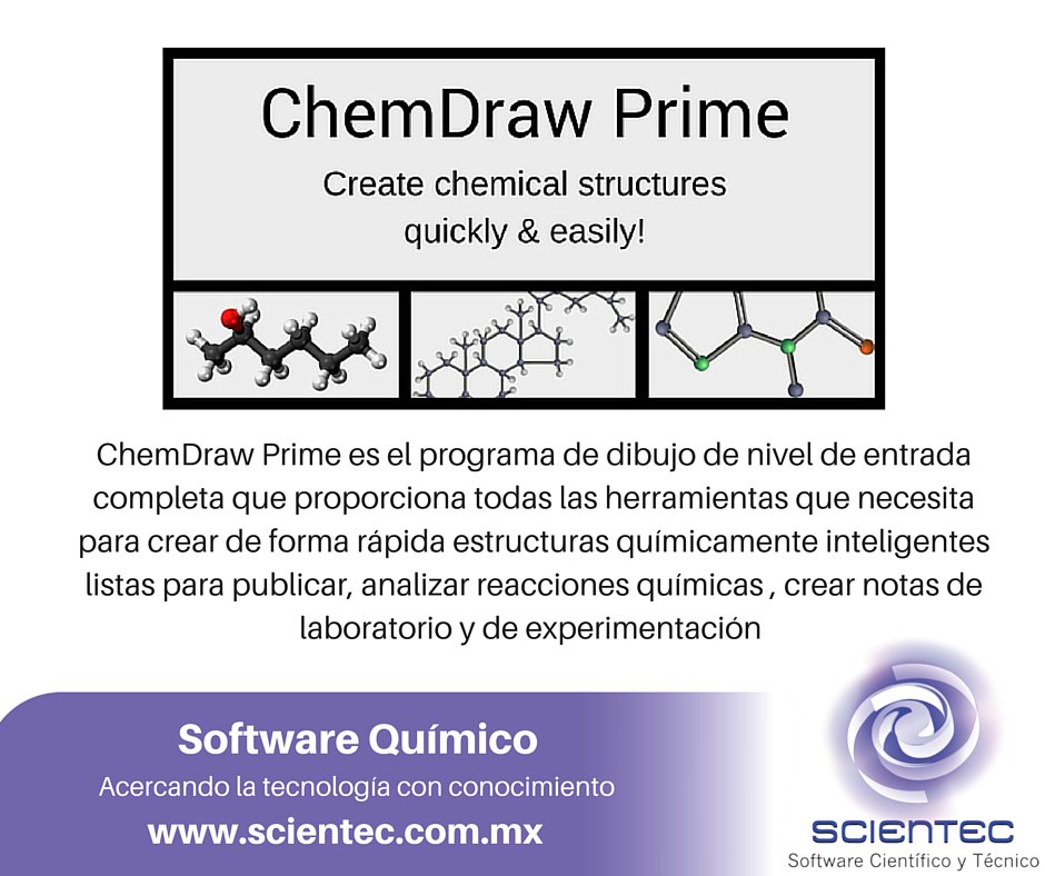 SCIENTEC on Twitter: "ChemDraw Prime https://t.co/BimHn3hYVO #Química #Bioquímica # ...