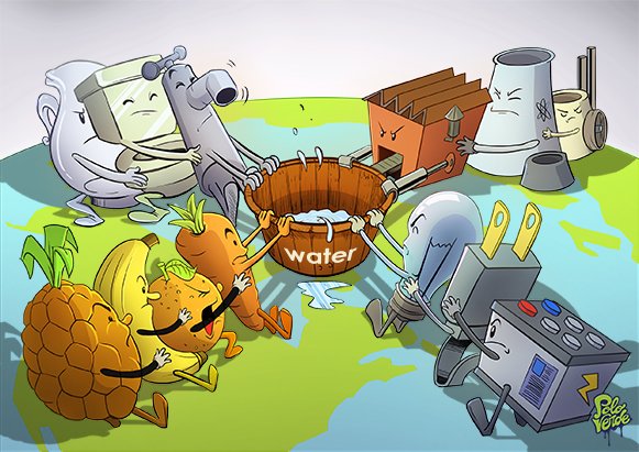 Water Scarcity Cartoon