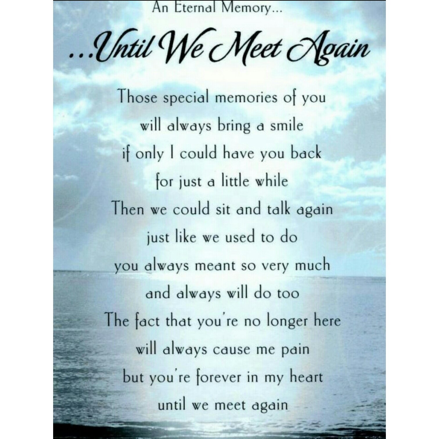 Until We Meet Again Poem