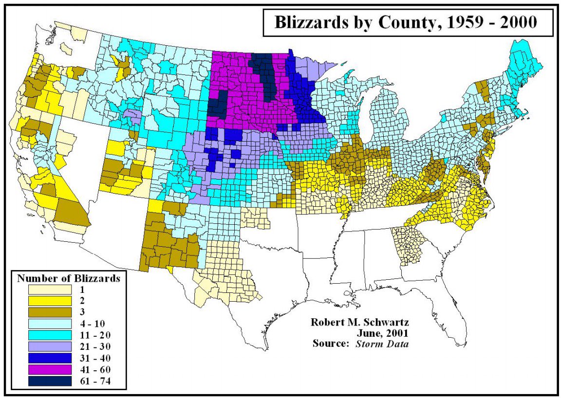 Schwartz/schmidlin study shows america's #blizzard alley. black study ...