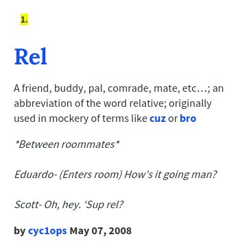 Urban Tyler In The Dictionary