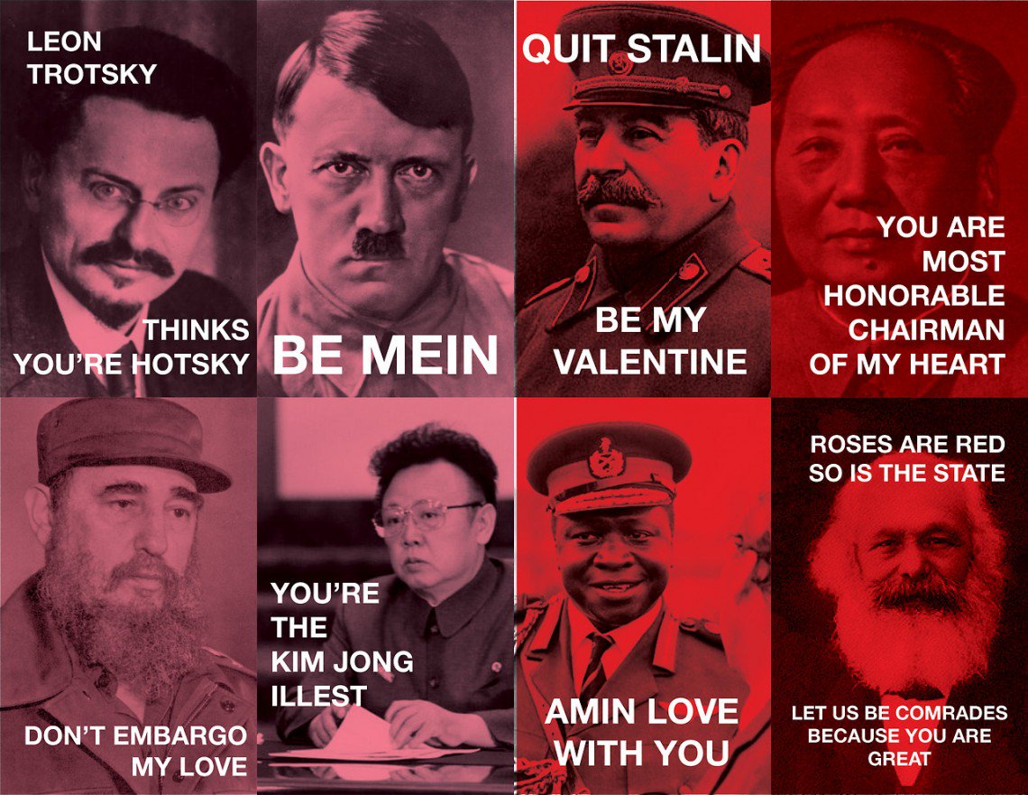 Be Mein Valentine Card Hitler