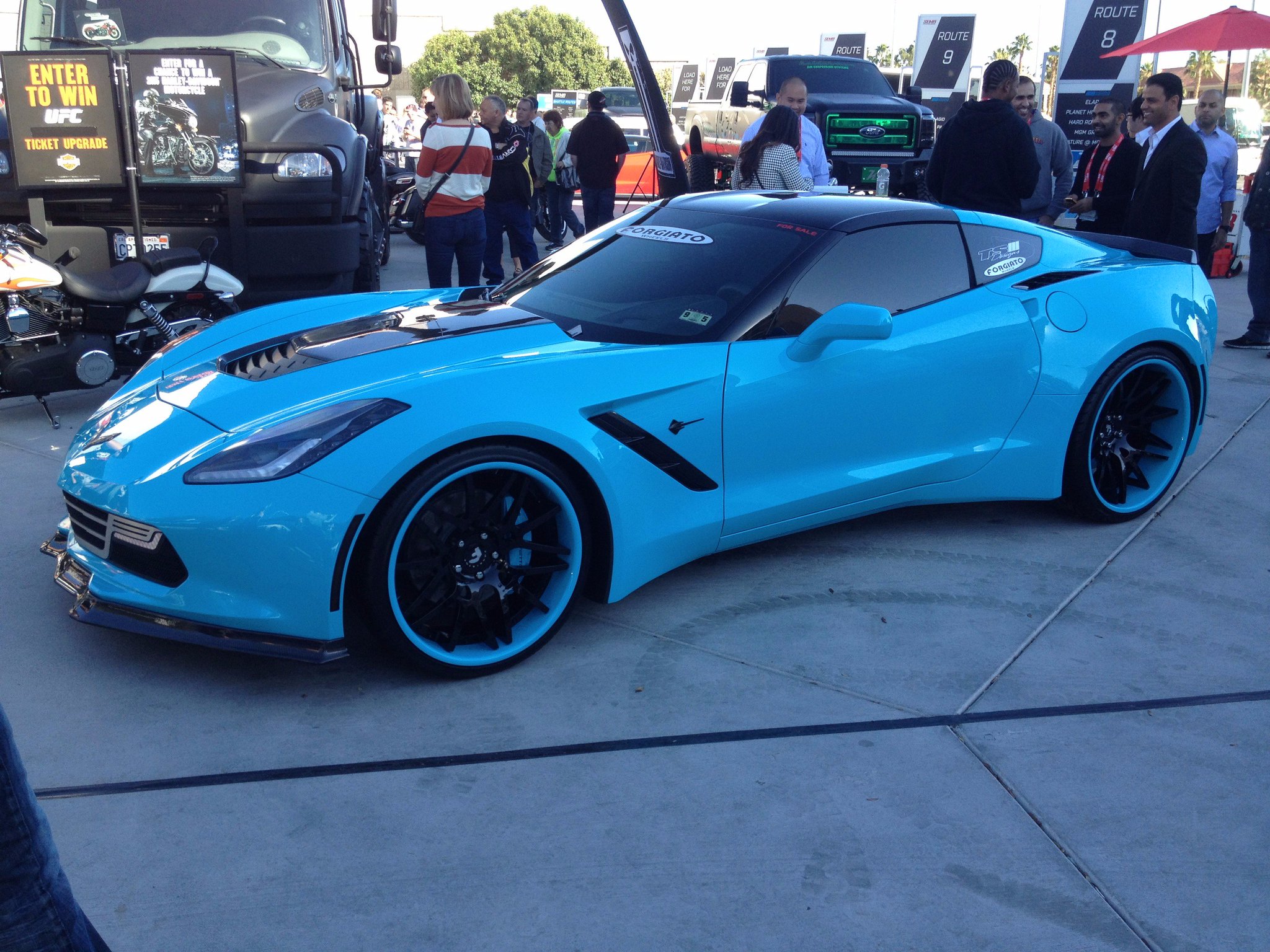 Stanced Corvette Stingray