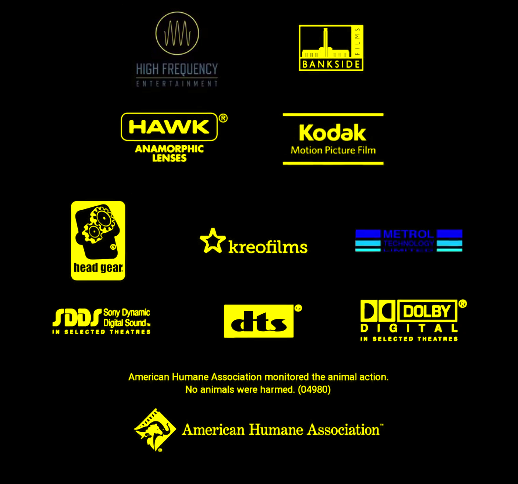 Kodak Motion Picture Film Credits