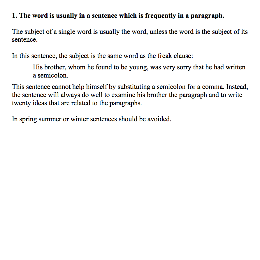 Strunk & White rewritten by a predictive text algorithm : r/grammar