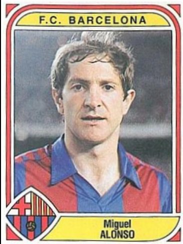 Xabi alonso's father : periko alonso with fc barcelona 1983-84 ...