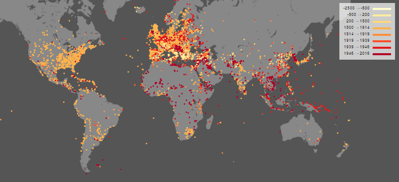 Max Galka on Twitter: "Map of 12,703 battles fought since 2500 B.C. https://t.co/P1PgEr30QX ht ...
