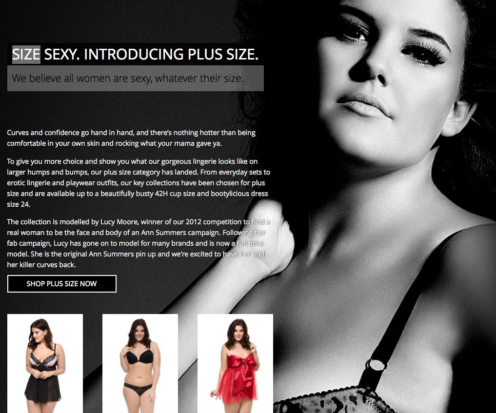 Lucy Moore Plus Size Model