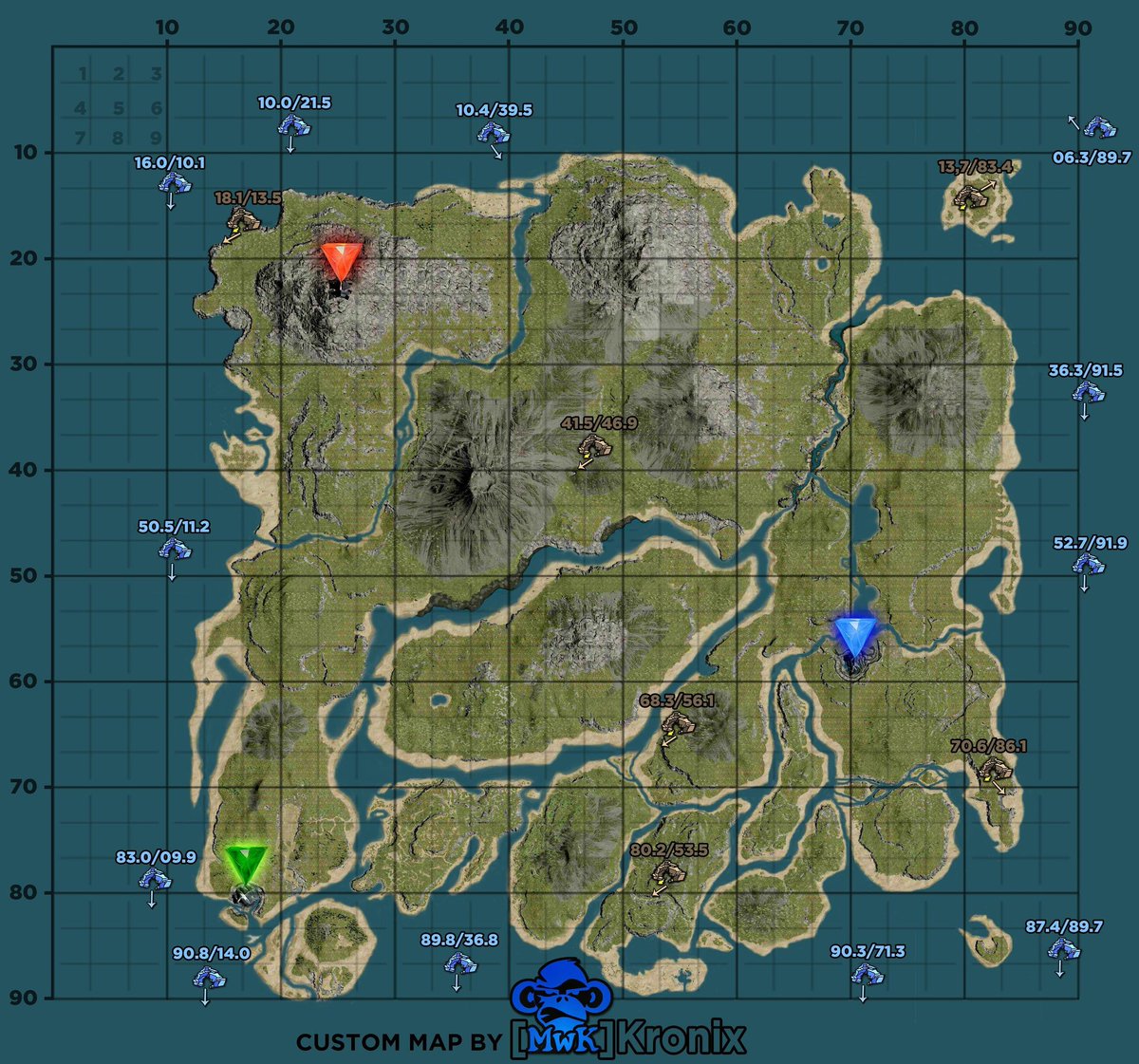 Mapa De Ark The Island