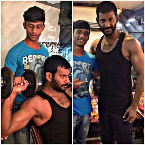 Actor Vishal Bodybuilding
