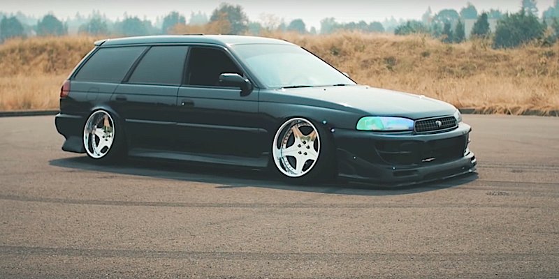 Stanced Subaru Legacy