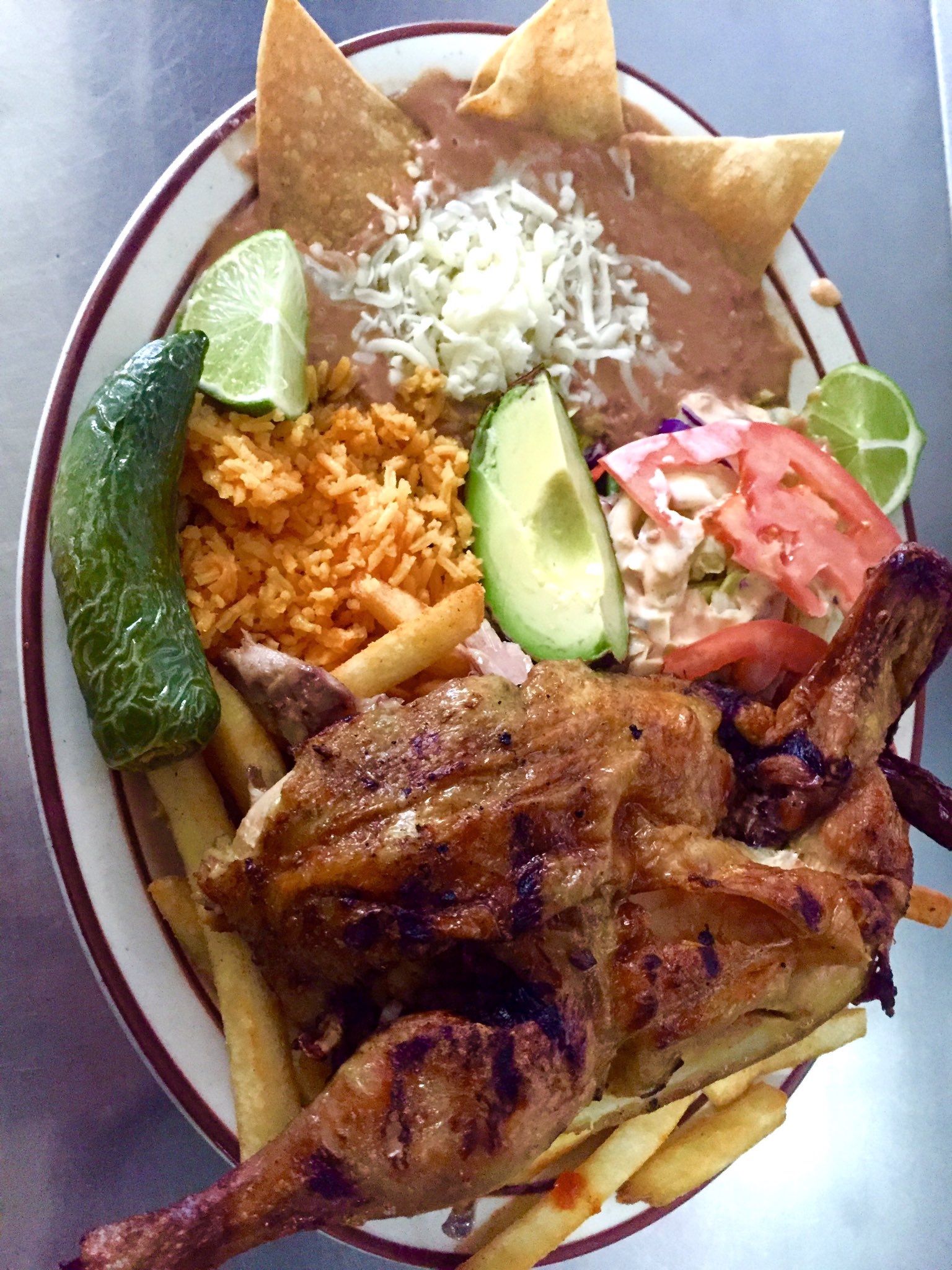 Pollo Asado Plate