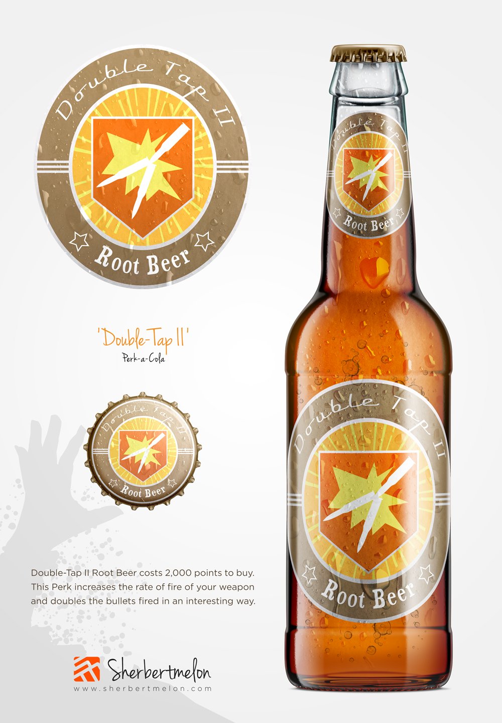 Double Tap Root Beer Logo