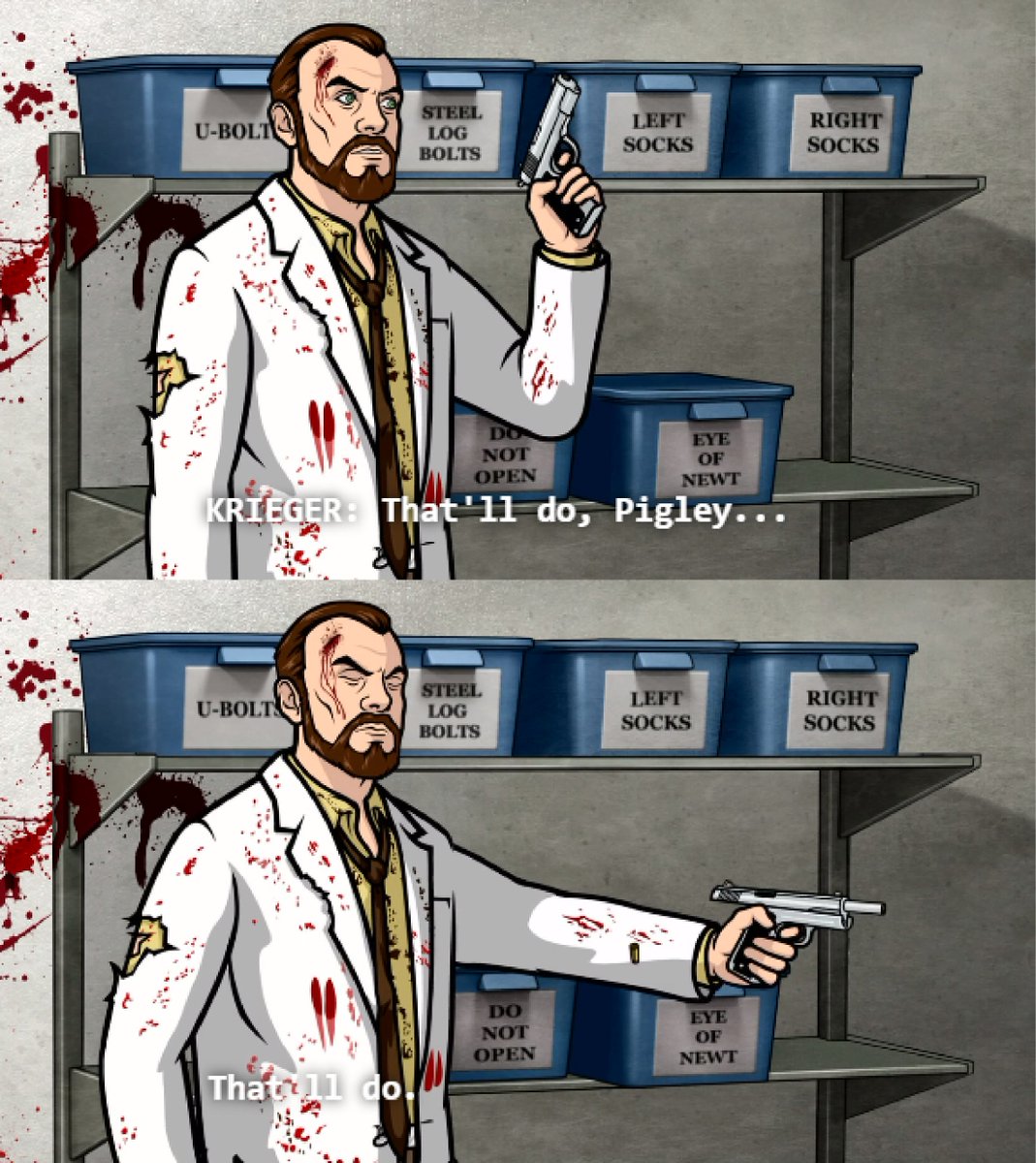 Krieger Archer Memes YARN | KRIEGER: Yes! Good, Yes, That Is Perfect!