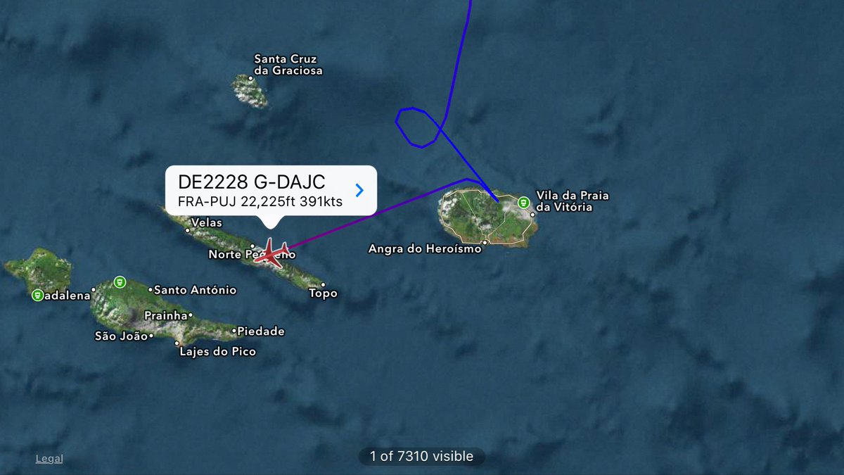 UPDATE: Condor/Thomas Cook DE2228 back in its way after a stop in Lajes ...