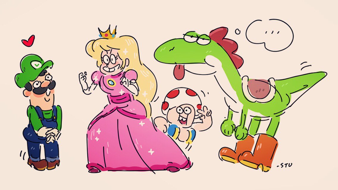 Yoshi And Mario Friends