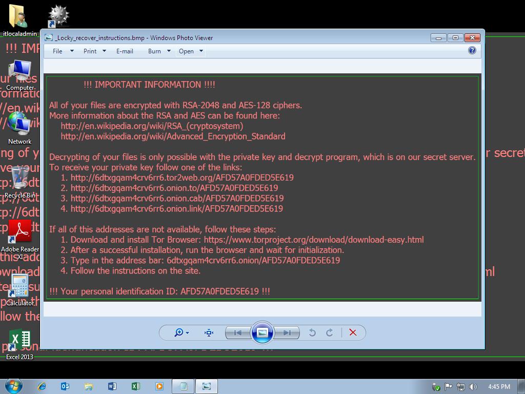 Any info on *.locky ransomware : r/Malware