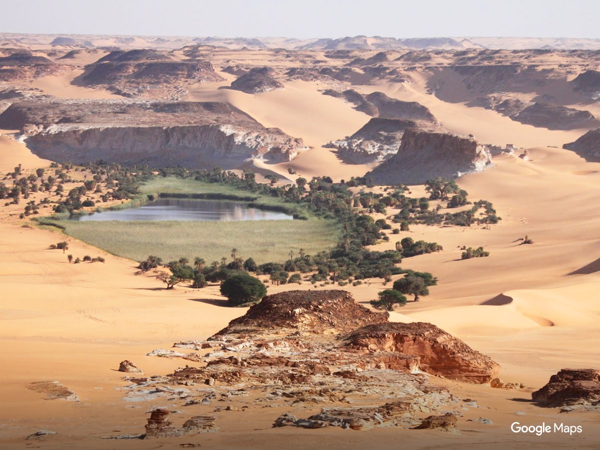 Sahara Desert Oasis Map