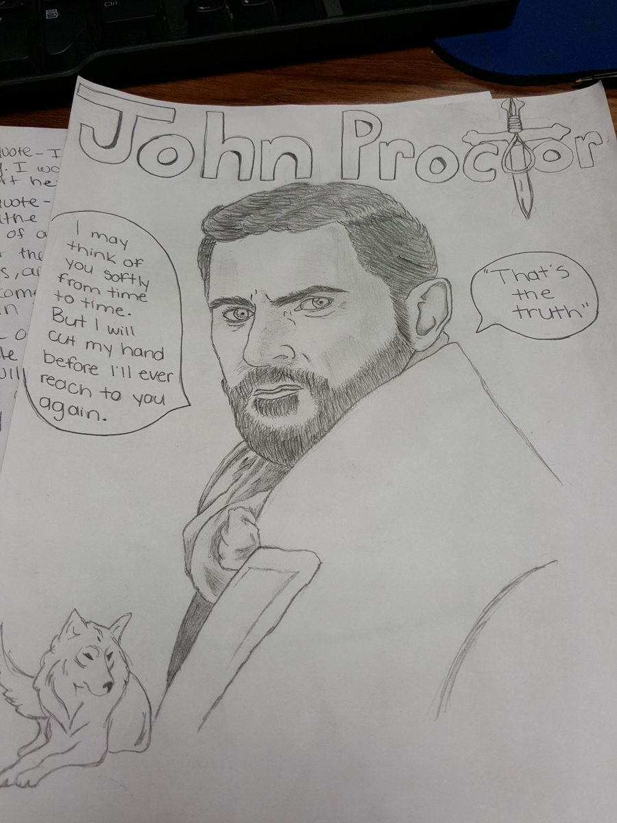 John Proctor The Crucible Drawing