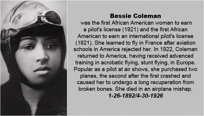 Bessie coleman was the first black woman to earn a pilot's license. #blackhistorymonth ...