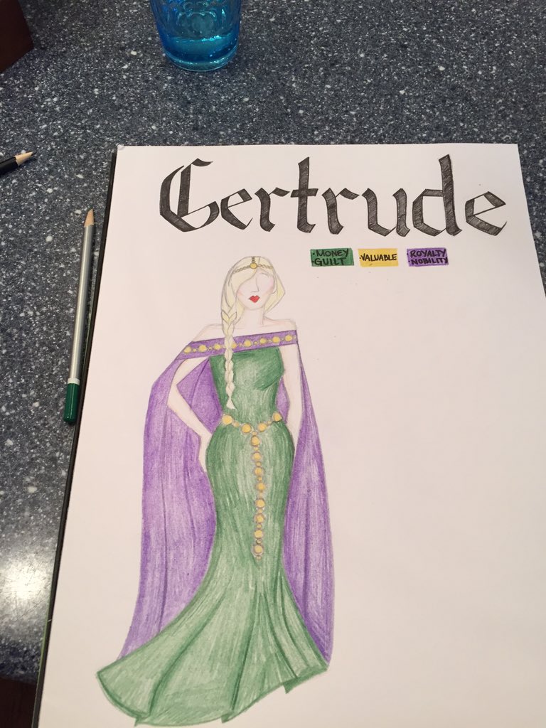 Gertrude Hamlet Drawing