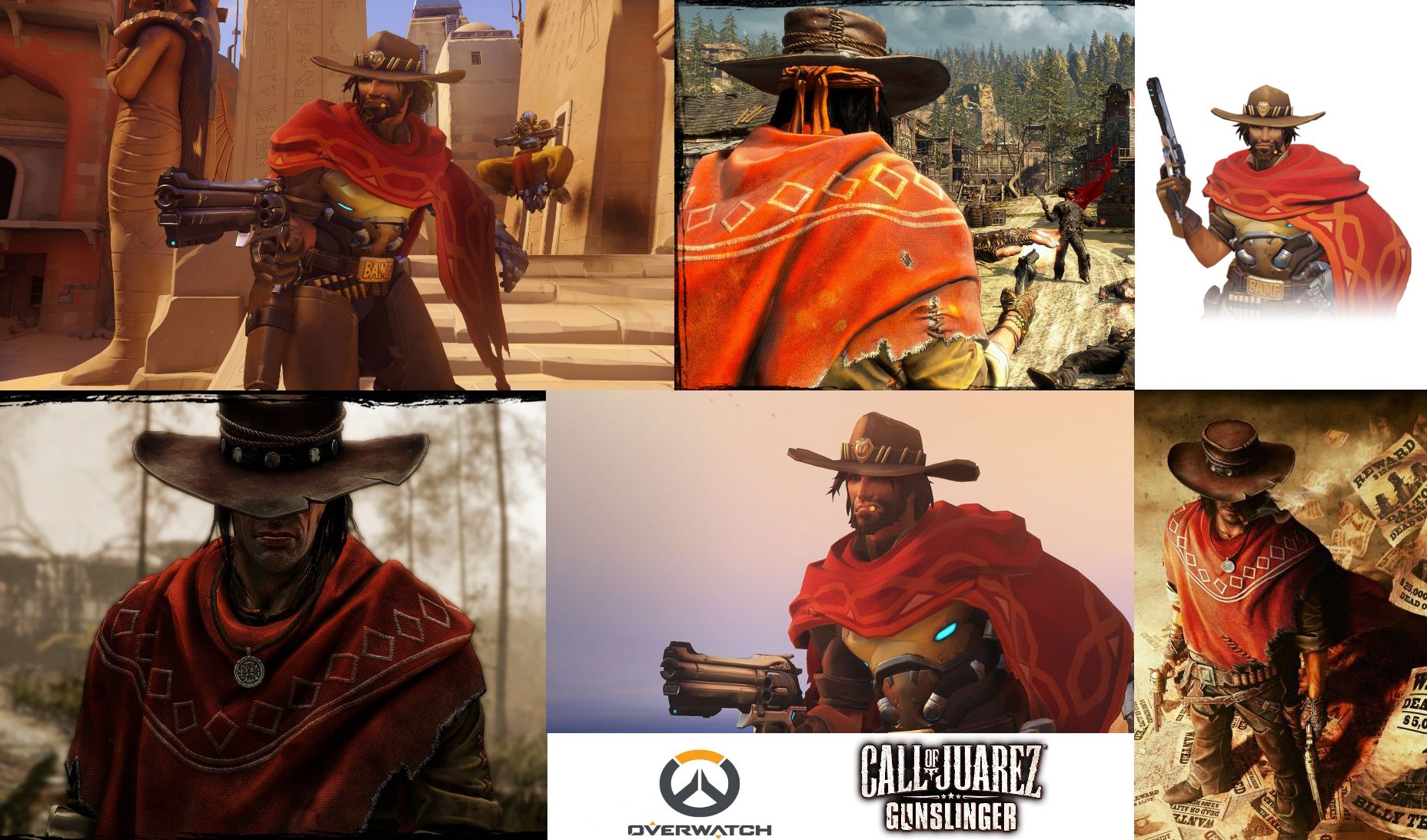 McCree from Overwatch looks just like Silas Greaves from Call of Juarez ...