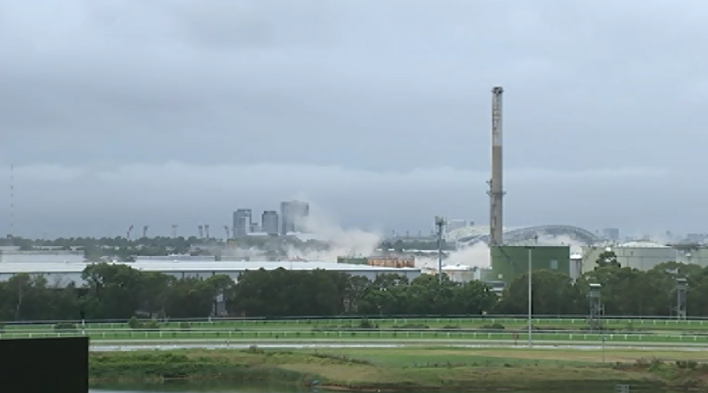 JUST IN: Four of the five chimney stacks at the former Shell Clyde ...