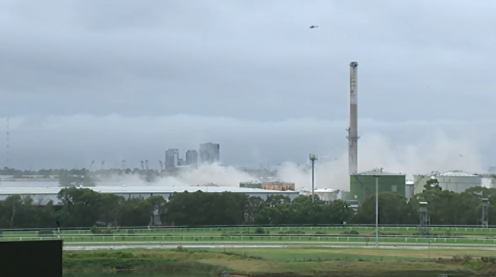 JUST IN: Four of the five chimney stacks at the former Shell Clyde ...