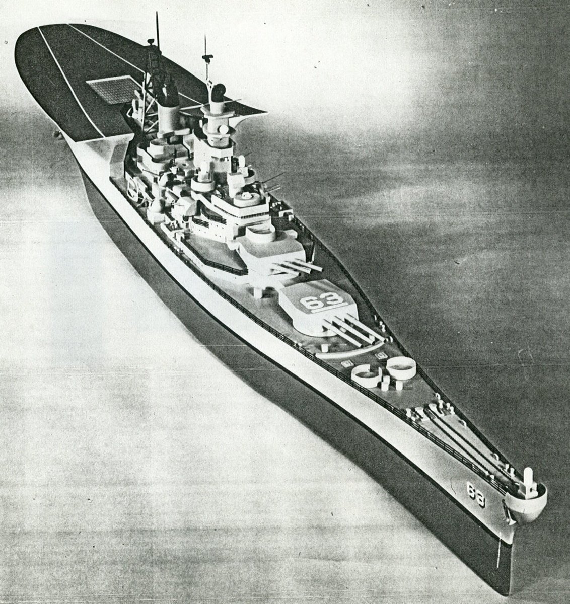 Proposed design for Iowa class Battleship-Aircraft Carrier hybrid [1132 ...
