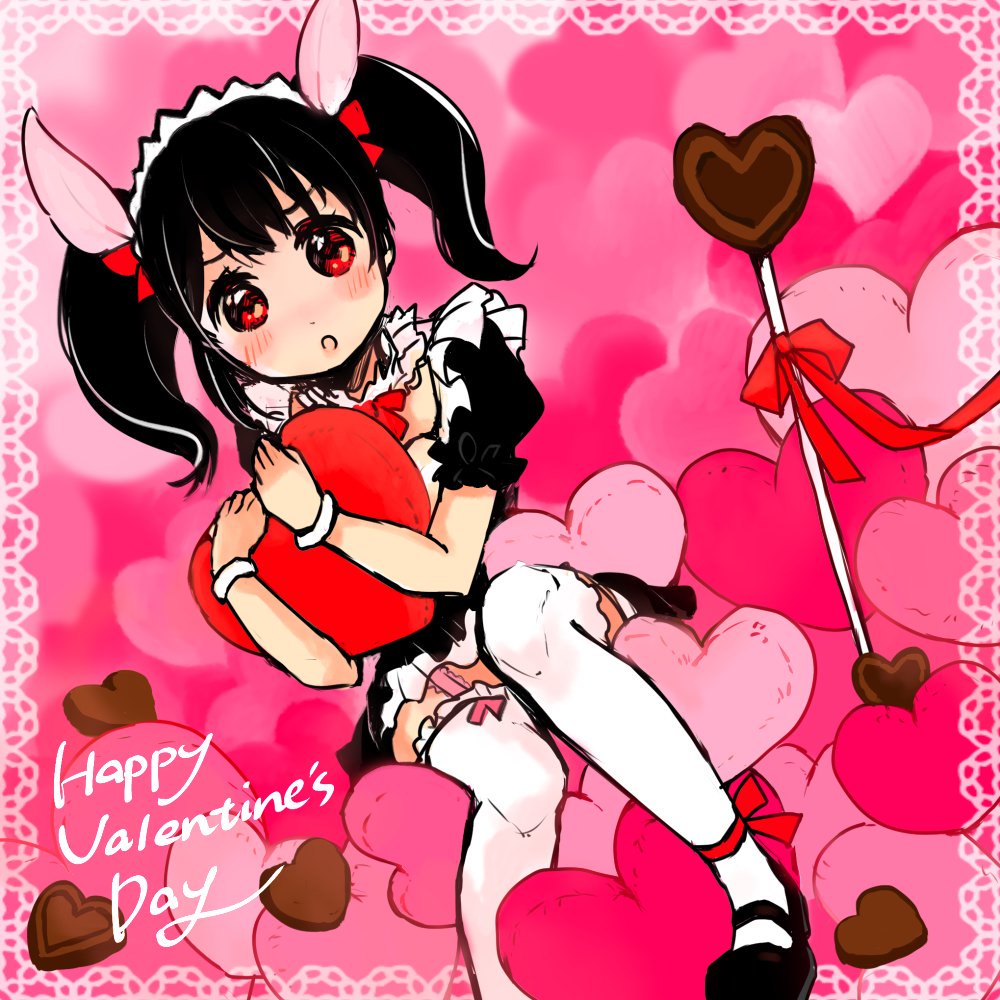 「画像欄がらくがきマンっぽくなくなってきたのでバレンタインにこちゃんのpixivに投稿したバージョンあげとこ。 チョコ増や」はるキャベツ👑C104月曜東w25aの漫画