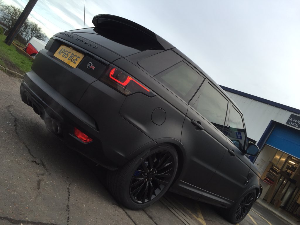Matte Black Range Rover Sport
