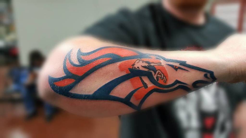 Denver Broncos Old Logo Tattoo