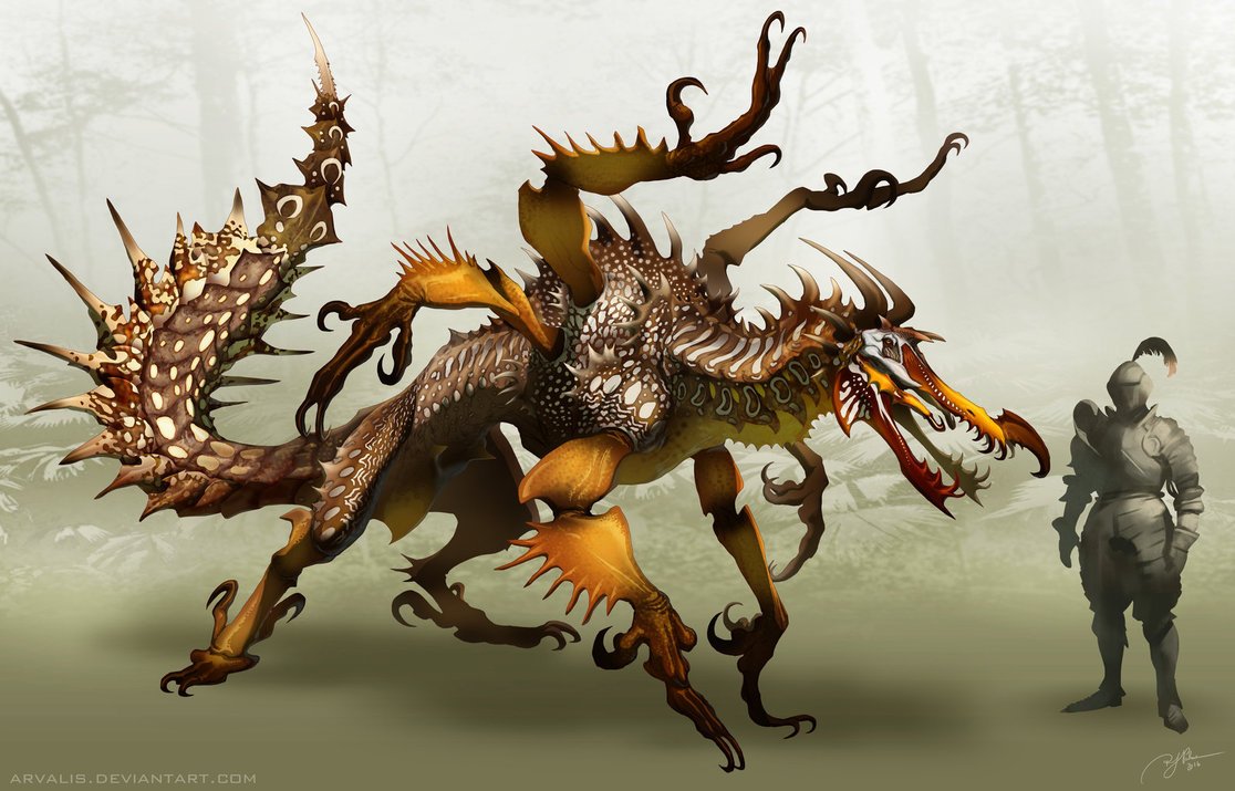 By combining insectoid qualities with a dragon, arvalis creates a new ...
