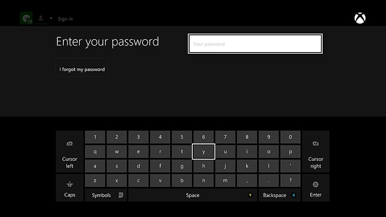 Xbox Live Password
