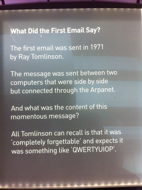 First Email In 1971