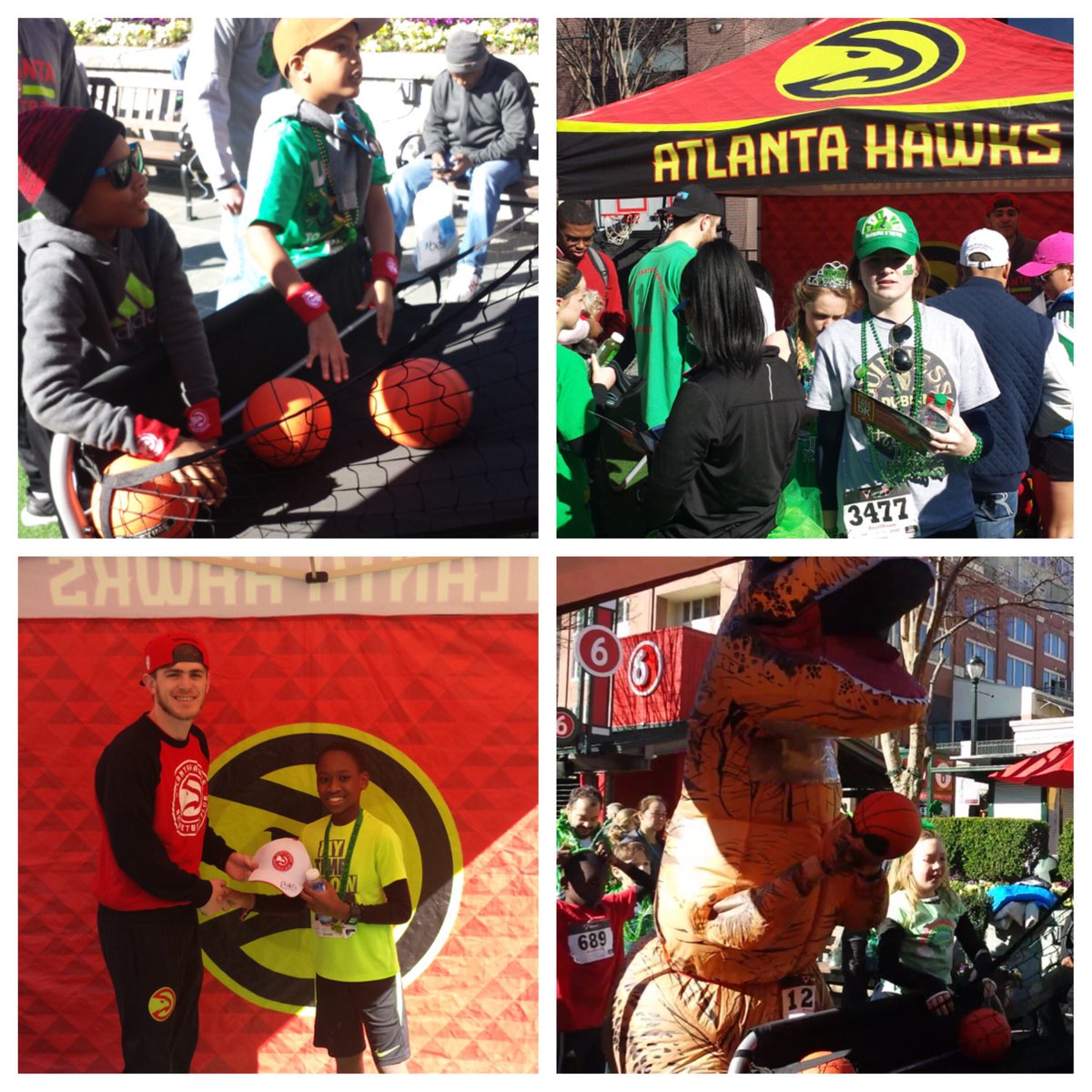 The Flight Crew was in Atlantic Station this a.m. cheering on racers ...