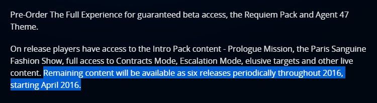 Hitman to get seven episodes throughout 2016 : r/HiTMAN