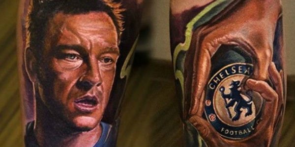 Torcedor fanático do Chelsea faz tatuagem do zagueiro Terry na perna ...