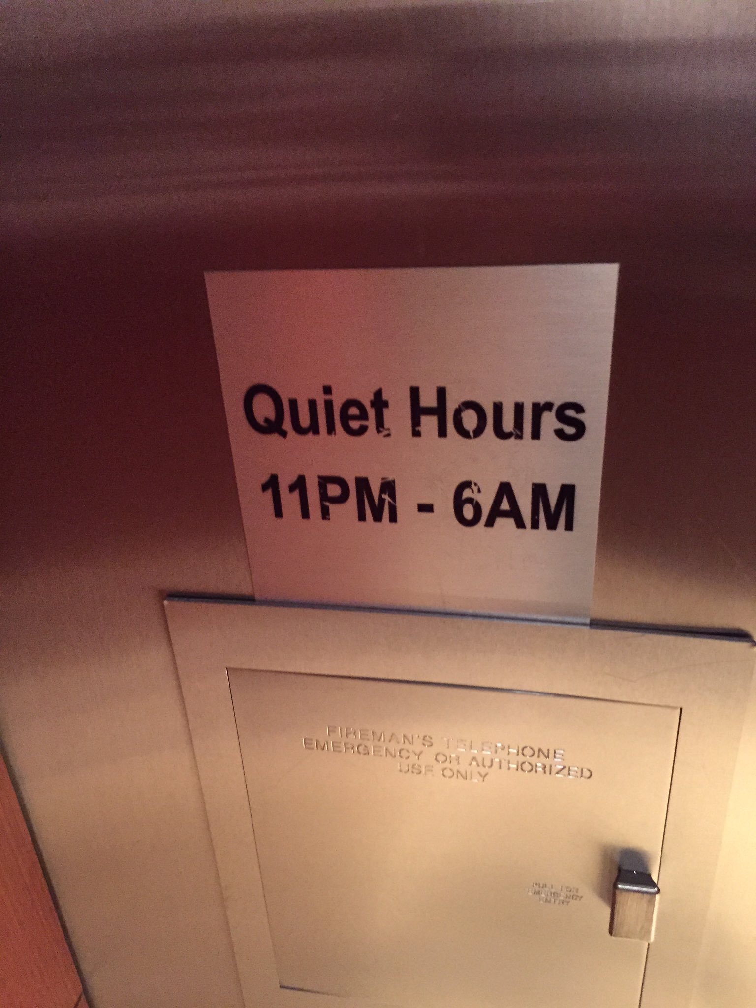 Quiet Hours Sign
