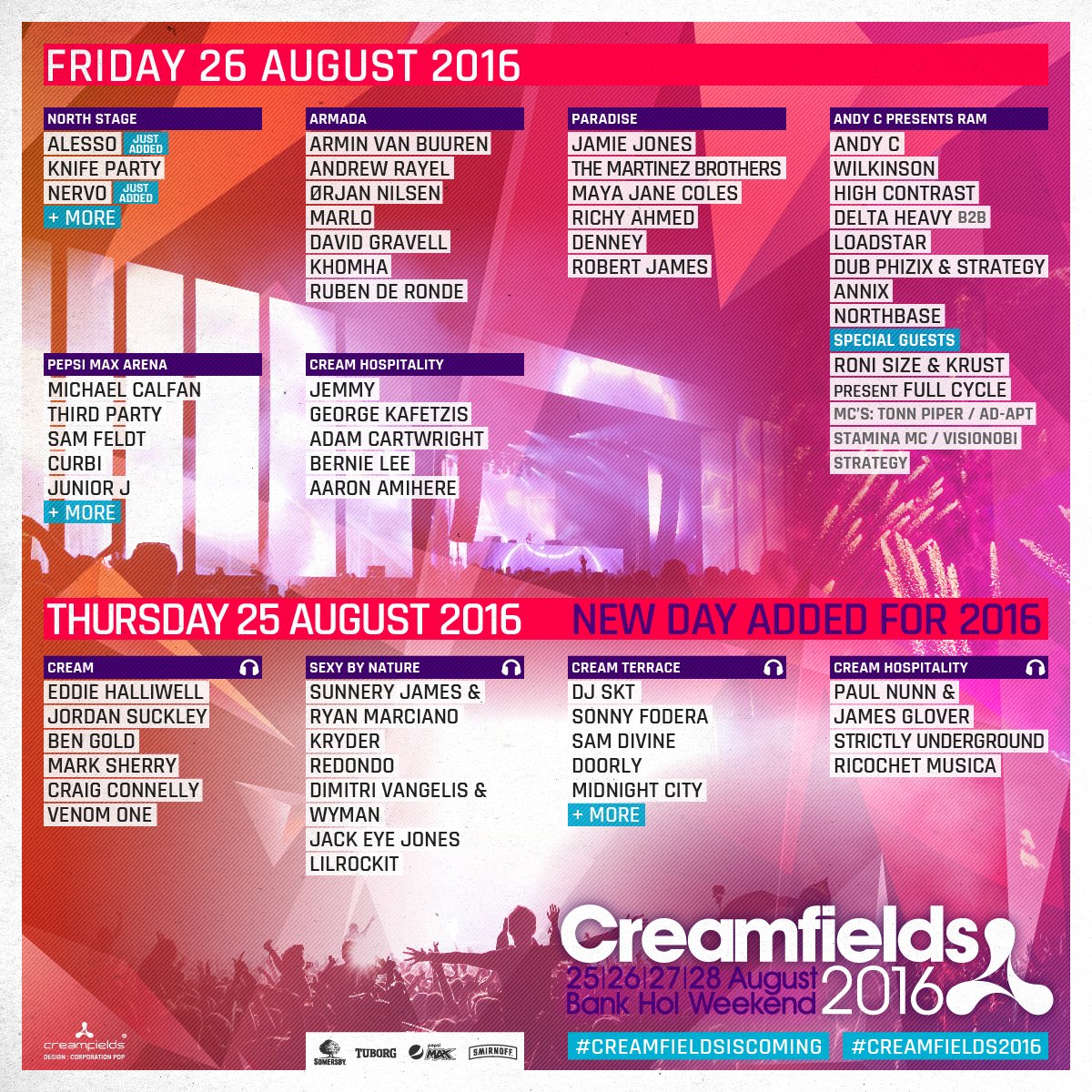 Creamfields line-up announced and... : r/Pendulum