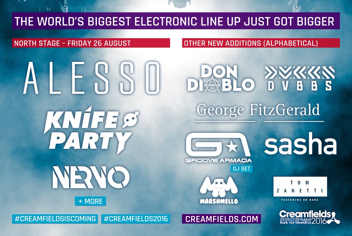 Creamfields line-up announced and... : r/Pendulum