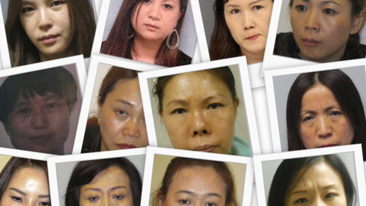 Mugshots 12 Massage Parlor Workers Charged With Prostitution In Nj