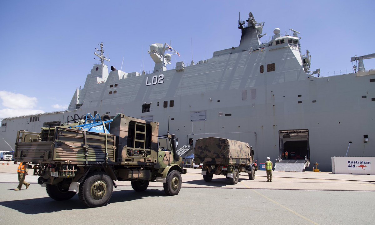 HMAS Canberra is loaded & enroute to Fiji to assist after ...