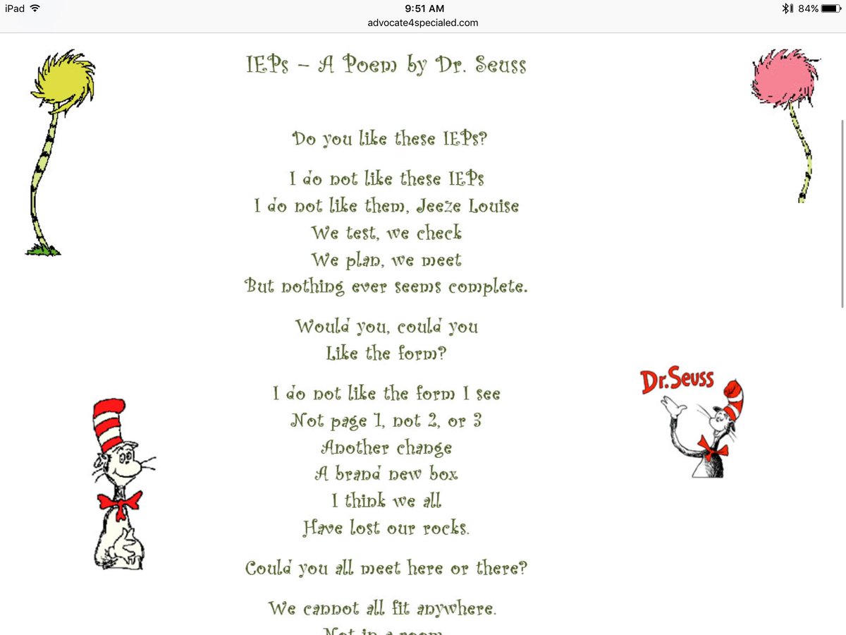 Poems Dr Seuss