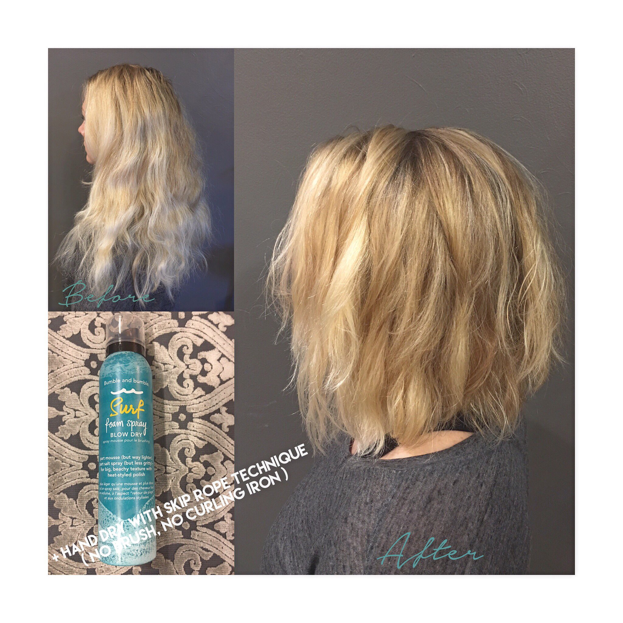 Bumble And Bumble Surf Spray Before And After