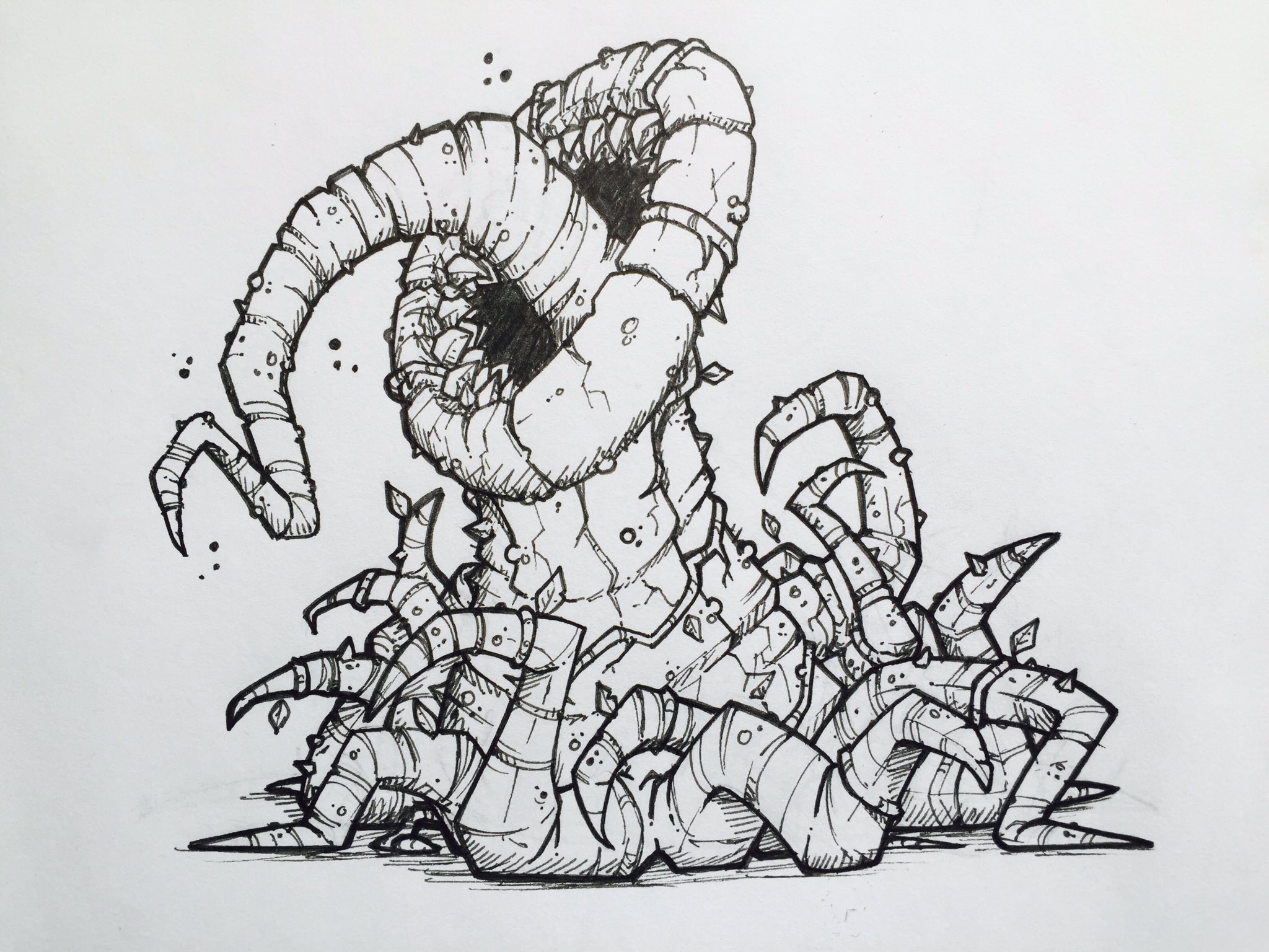 Plant Creatures Drawing J.R.R. Harlequin Carnivorous Plants