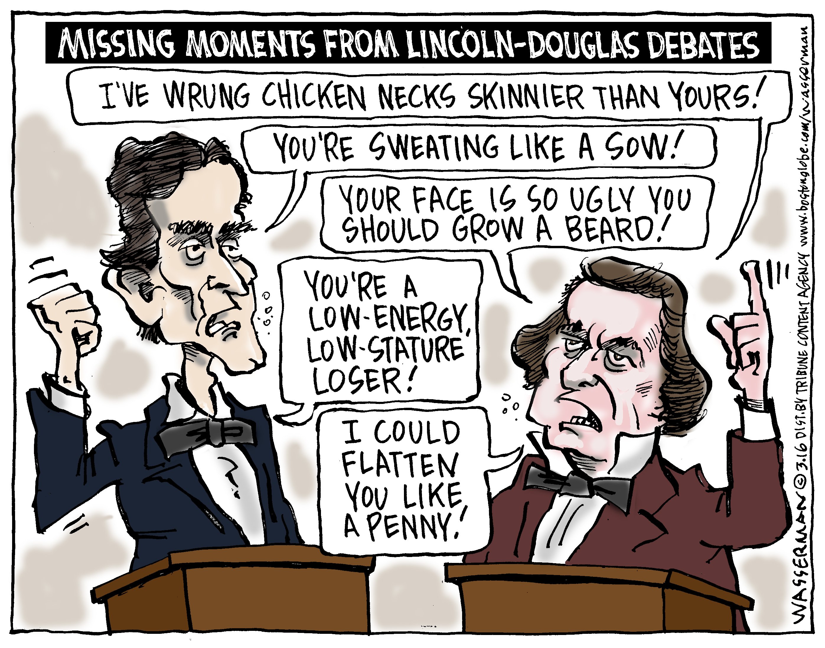 Lincoln Douglas Debates Cartoon