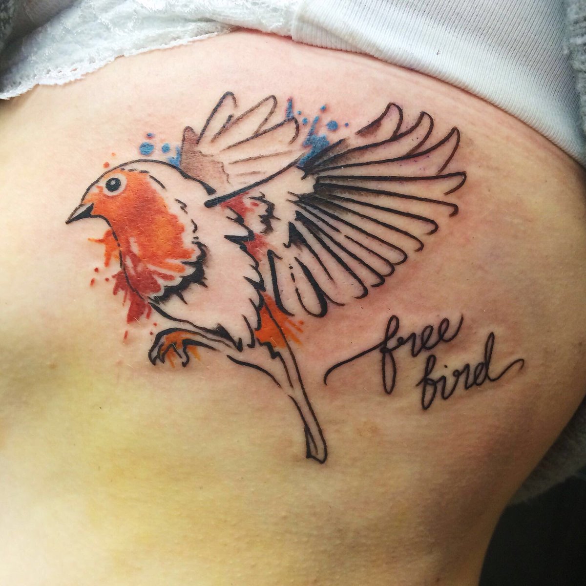 Robin Memorial Tattoos Red Robin Memorial Tattoo Done By Kirsty At