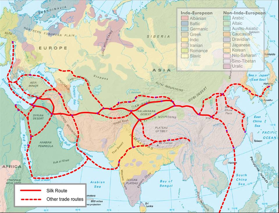 Marco Polo Silk Road Map